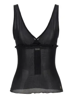 Saint Laurent SAINT LAURENT Cassandre Top Black