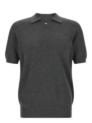 Brunello Cucinelli English Coast Polo Shirt - Gray