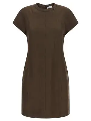 BRUNELLO CUCINELLI Brunello Cucinelli T-Shirt Dress With Monile Trim