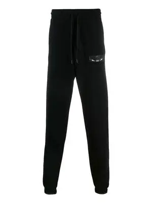 COUNTY OF MILAN Wings Patch Track Pants - Black