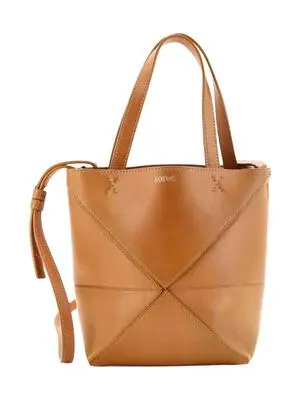 Loewe Puzzle Fold Mini Tote Bag - Brown