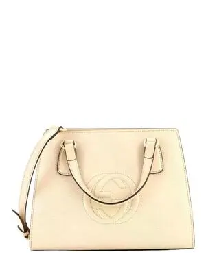 Gucci Soho Convertible Top Handle Satchel - Neutrals