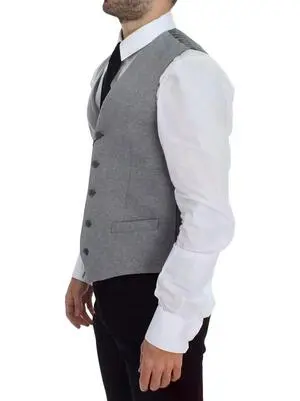 Dolce & Gabbana V-neck Waistcoat - Grey