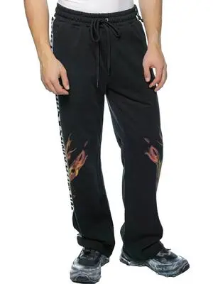 Ksubi Kings Synthesis Flame-print Track Pants - Grey