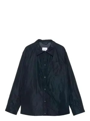 Aspesi Black Press-stud Chest-pocket Jacket - Blue