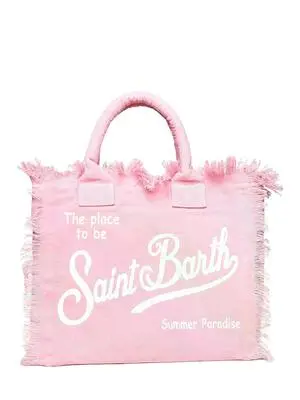 MC2 SAINT BARTH MC2 Saint Barth Logo Print Tote Bag Pink