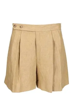 Polo Ralph Lauren High-rise Pleated Shorts - Nude