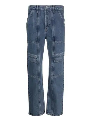 AGOLDE Cooper High-waisted Straight-leg Jeans - Blue