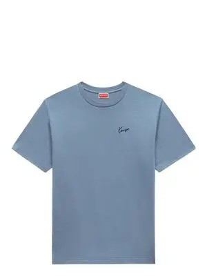 Kenzo Signature Embroidered T-shirt - Blue