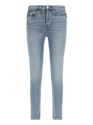 RE/DONE High-rise Skinny Jeans - Gray