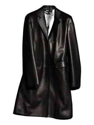 Gucci Soft Leather Coat - Black