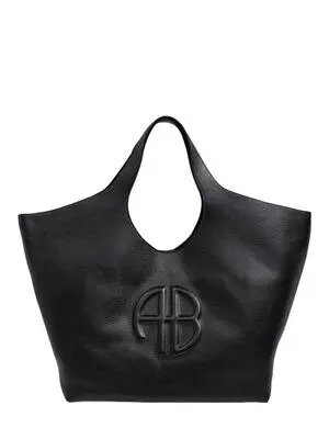 ANINE BING Lili Logo Embossed Tote Bag - Black