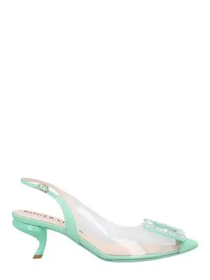 ROGER VIVIER Buckled Slingback Pumps - Green