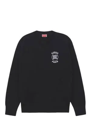 Kenzo Emblem Embroidered Jumper - Black
