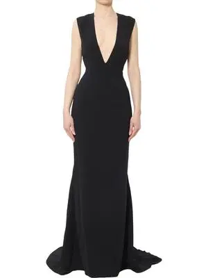 SOLACE Solace London Althea Plunge Maxi Dress