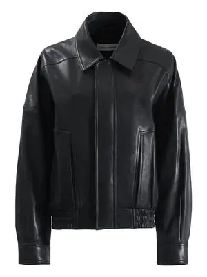 NOUR HAMMOUR Nour Hammour Long-Sleeved Leather Jacket