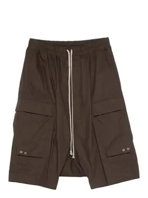Rick Owens Cargo Drawstring Shorts - Brown