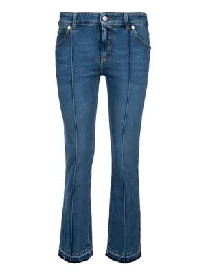 Alexander McQueen Front Seam Skinny Jeans - Blue