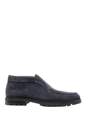 Santoni Santoni Detroit Rock Suede Boots Blue