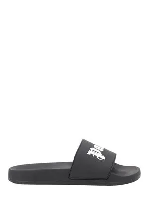 Palm Angels Logo Slides - Black