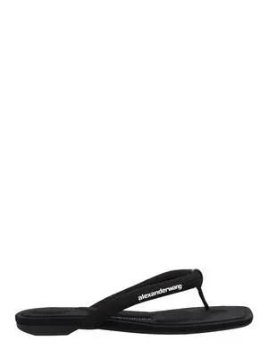Alexander Wang Jenna Tubular" Thong Sandals - Black