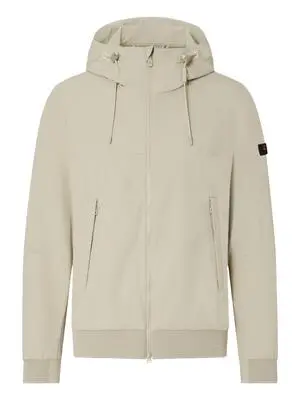 Peuterey Logo Hooded Zip-up Blouson Jacket - Beige