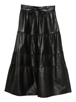 Valentino Garavani Tiered Maxi Skirt - Black
