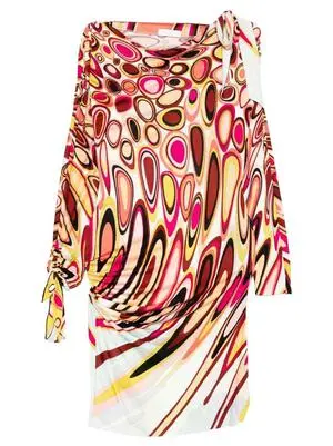 Emilio Pucci Abstract Print Midi Dress - Pink