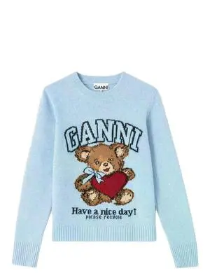 GANNI GANNI Graphic Wool Sweater
