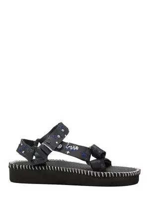 ARIZONA LOVE Trekky Embroidered Sandals - Blue