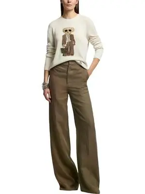 Ralph Lauren Polo Bear Silk Sweater - Neutrals