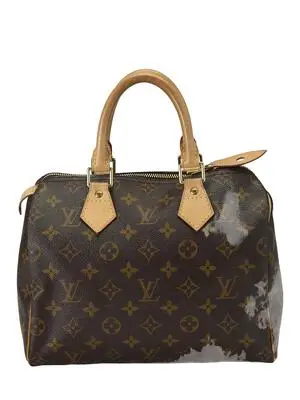 LOUIS VUITTON Monogram Speedy Top Handle Bag 25 - Brown