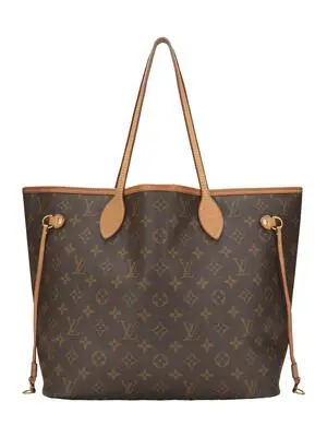 LOUIS VUITTON Monogram Neverfull Tote - Brown