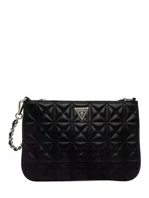 Guess 4g Quilted Clutch Bag - Black