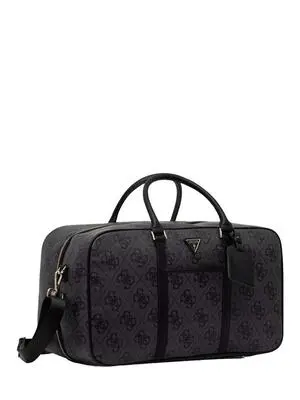 Guess Monogram Luggage Bag - Black