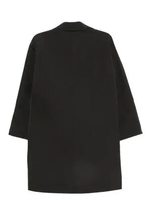 Aspesi Notch-lapel Button-fastening Coat - Black