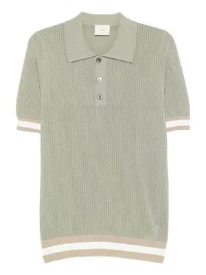 CHE Quinn Open-knit Polo Shirt - Green