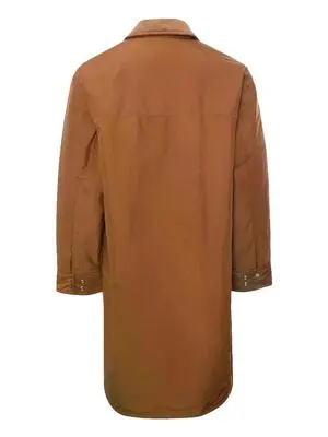 PUMA Maison Kitsuné Corduroy Collar Trench Coat - Brown