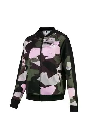 PUMA Camouflage Print Full-zip Sweatshirt - Black
