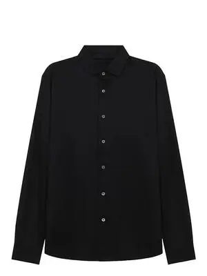 EMPORIO ARMANI Emporio Armani Curved Hem Buttoned Shirt
