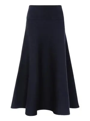 THE FRANKIE SHOP THE FRANKIE SHOP A-Line Knit Midi Skirt