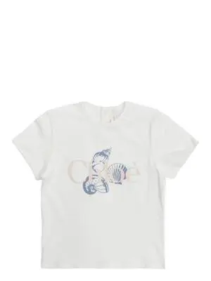 CHLOÉ Chloé Seashell Logo Print T-Shirt