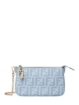 Fendi Baguette Pouch - Light Blue