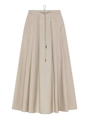 Seventy Drawstring Midi Skirt - Nude