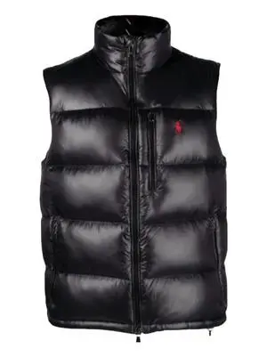 Polo Ralph Lauren Sleeveless Zip-up Gilet - Black