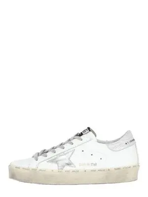 GOLDEN GOOSE Hi Star Sneakers - White/silver