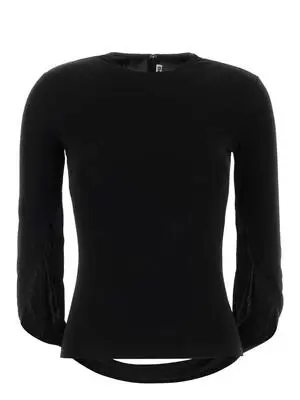 Alexander Wang Stretch Viscose Top - Black