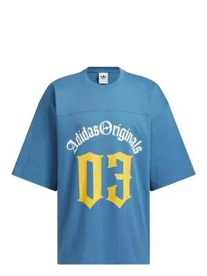 Adidas Oversized Fit T-shirt Asia Sizing - Blue