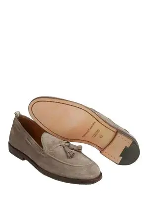 Officine Creative Opera Tassel-detail Suede Loafers - Neutrals