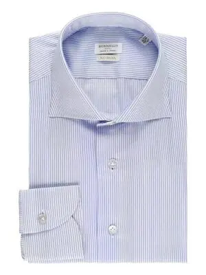 BORRIELLO NAPOLI Basic Striped Shirt - Blue